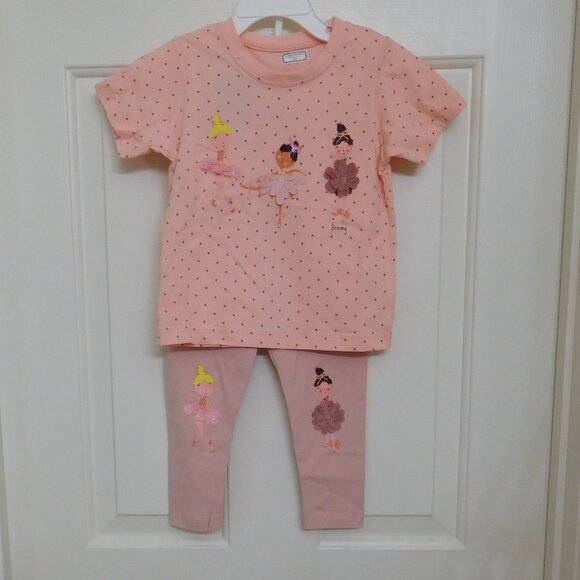Little Maven | Matching Sets | Nwt Little Maven Dancing Ballerina Top Leggings Set Sz 2y 2t ...